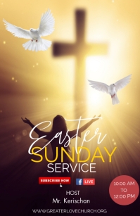 Easter Service Template | PosterMyWall