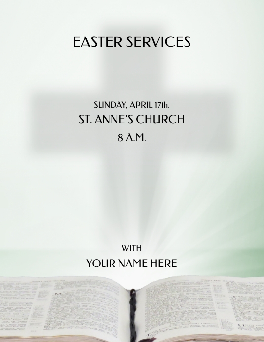 Plantilla de EASTER SERVICES | PosterMyWall