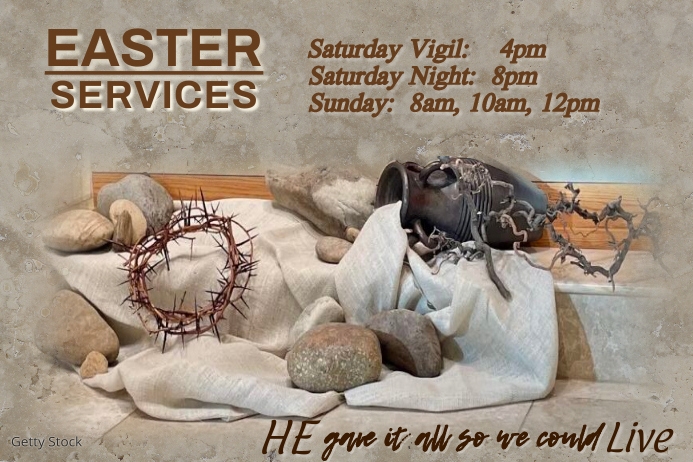 Plantilla de Easter Services | PosterMyWall