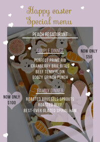 easter menu Template | PosterMyWall