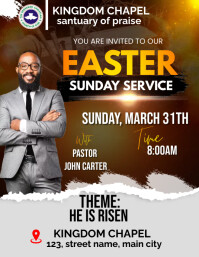 EASTER SUNDAY FLYER Template | PosterMyWall