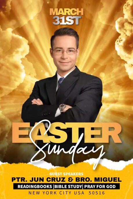 Easter Sunday Ads Template | PosterMyWall