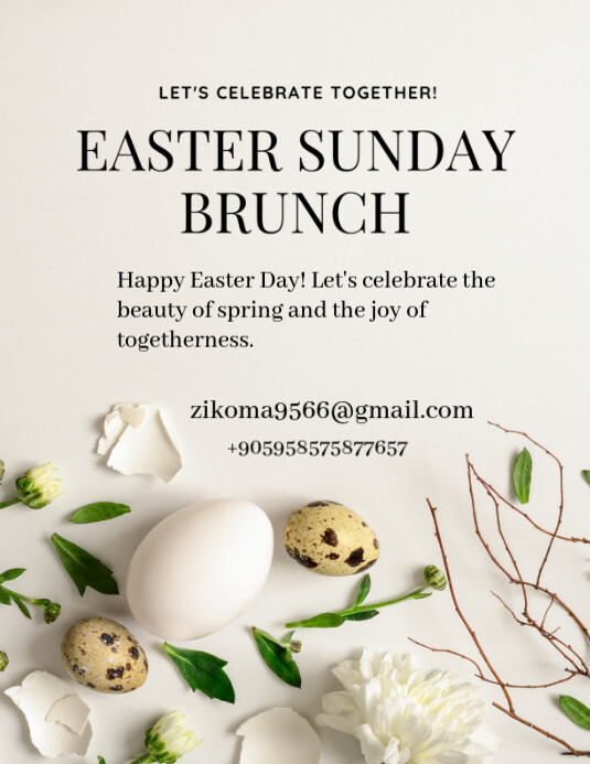 Easter Sunday brunch Template | PosterMyWall