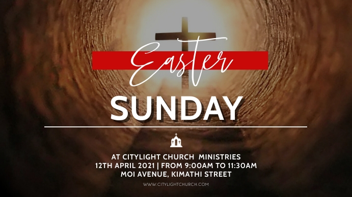 easter sunday church flyer Template | PosterMyWall