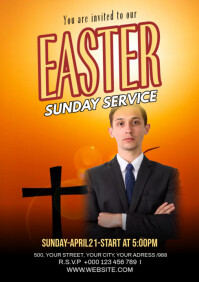 Easter Sunday Church Flyer Template | PosterMyWall