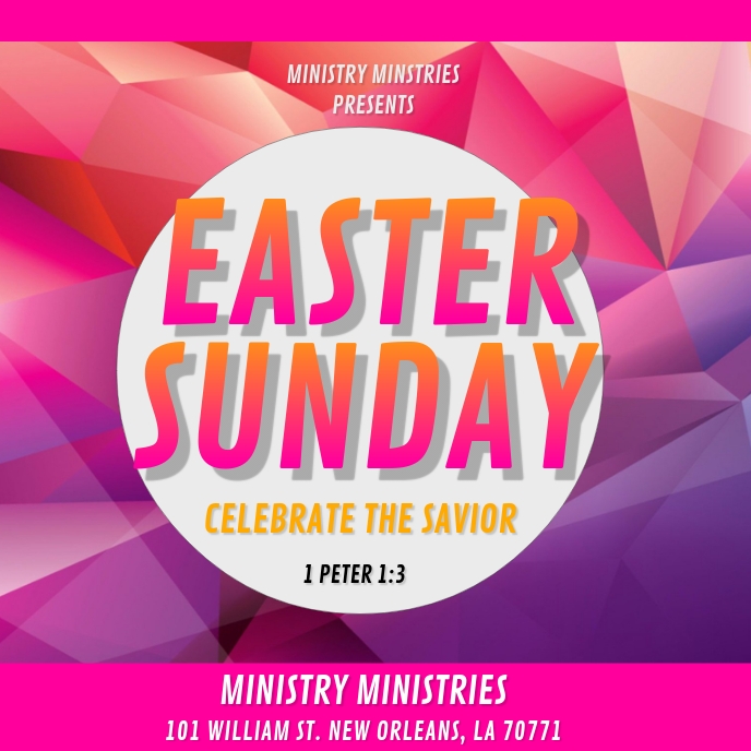 Copy of EASTER SUNDAY CHURCH FLYER | PosterMyWall