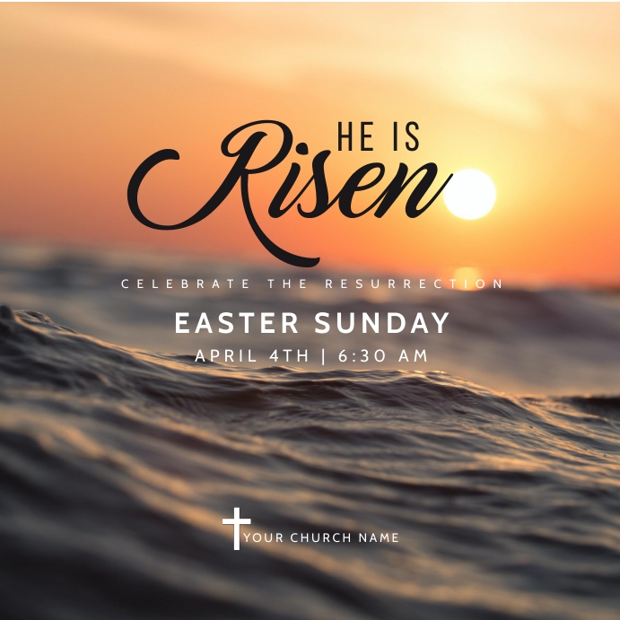 Copy of Easter Sunday | PosterMyWall