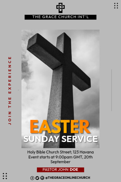 Easter sunday Template | PosterMyWall