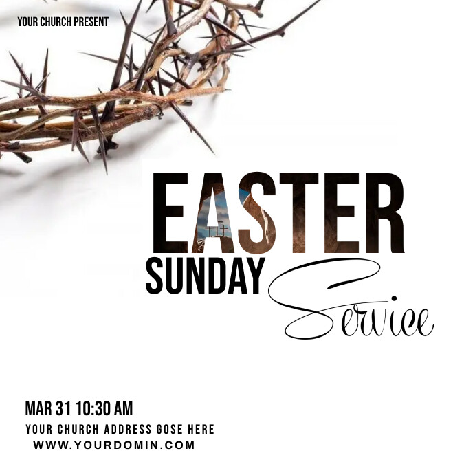 EASTER SUNDAY Template | PosterMyWall