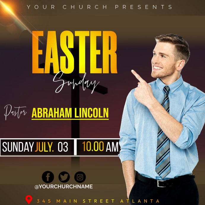 easter sunday Template | PosterMyWall