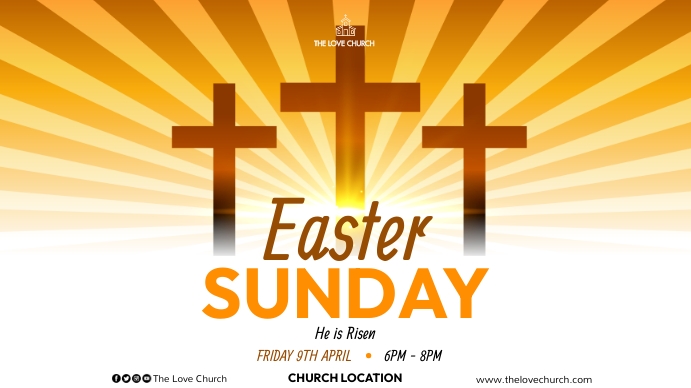 Easter Sunday Template | PosterMyWall