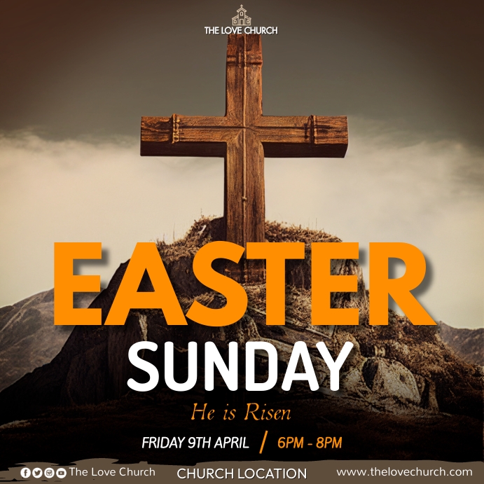 Easter Sunday Template | PosterMyWall
