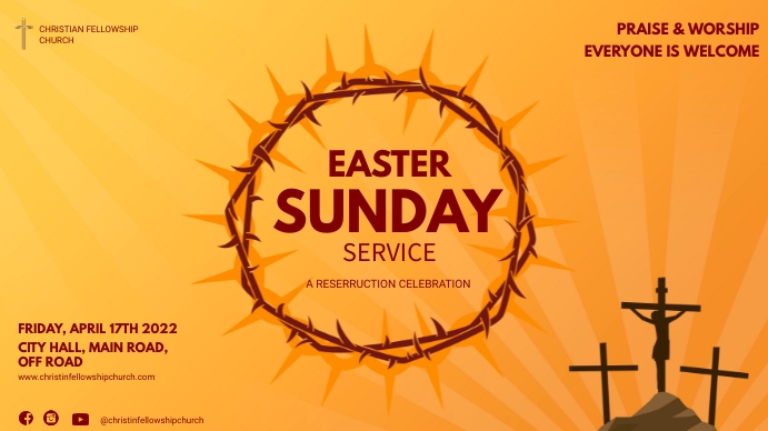 Easter Sunday Template | PosterMyWall