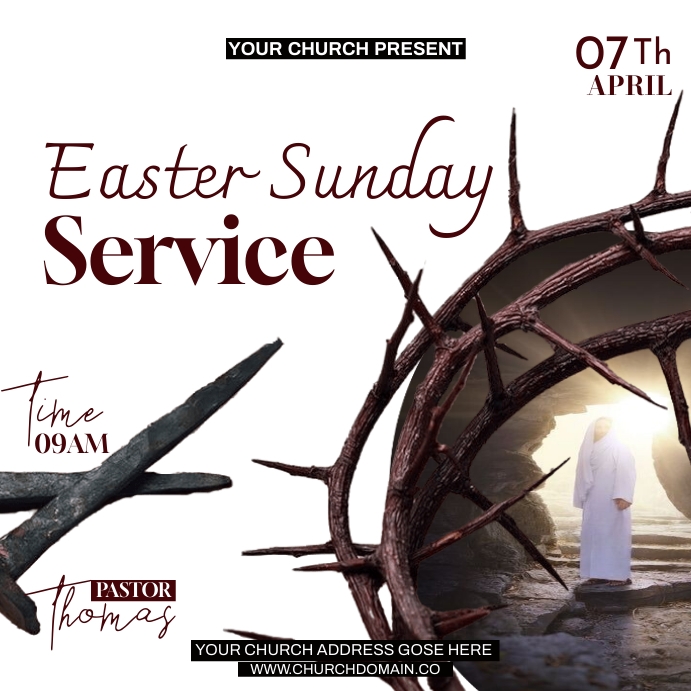 EASTER SUNDAY Template | PosterMyWall