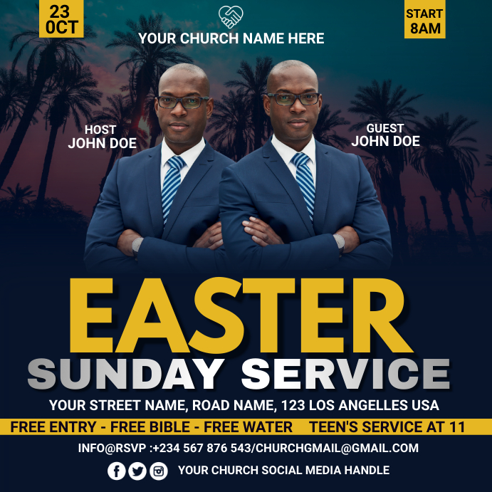 Minggu Paskah Templat | PosterMyWall