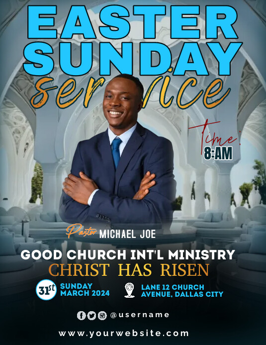 Copy of Easter sunday | PosterMyWall