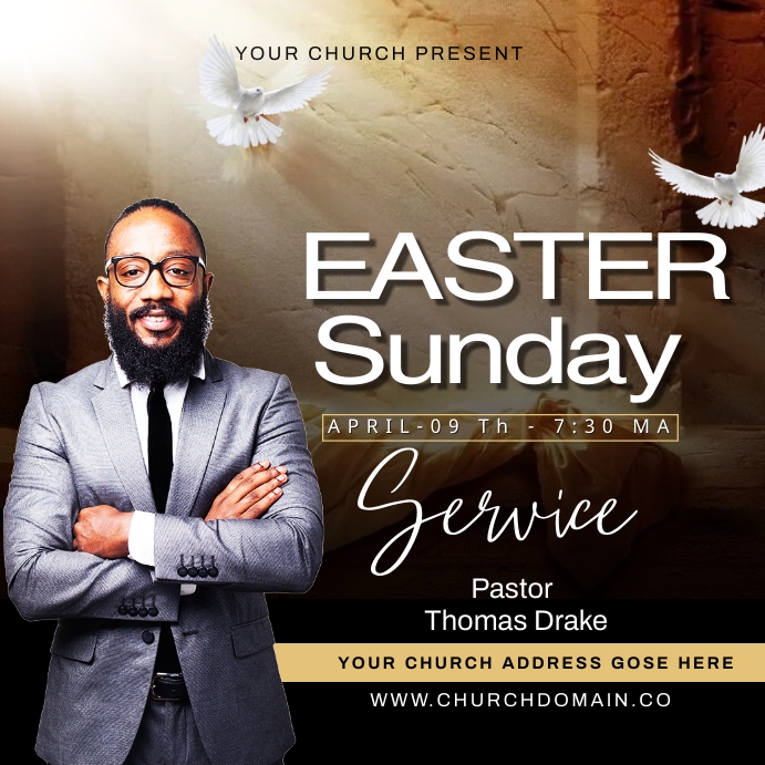 EASTER SUNDAY Template | PosterMyWall