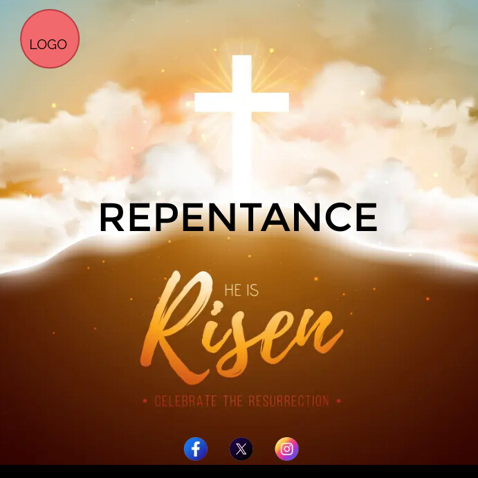 Copy of Easter Sunday | PosterMyWall