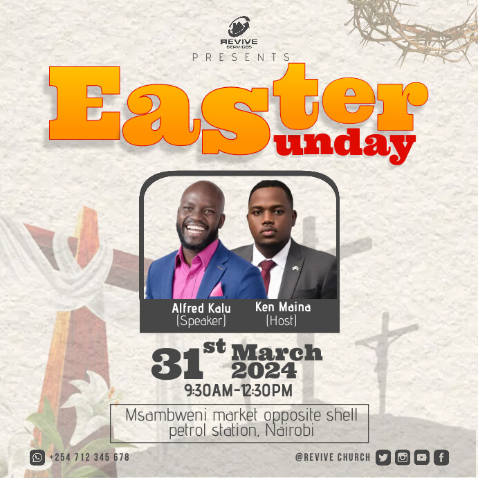 Copy of Easter sunday | PosterMyWall