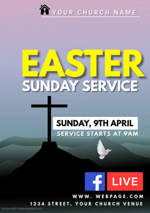 Easter Sunday Template | PosterMyWall