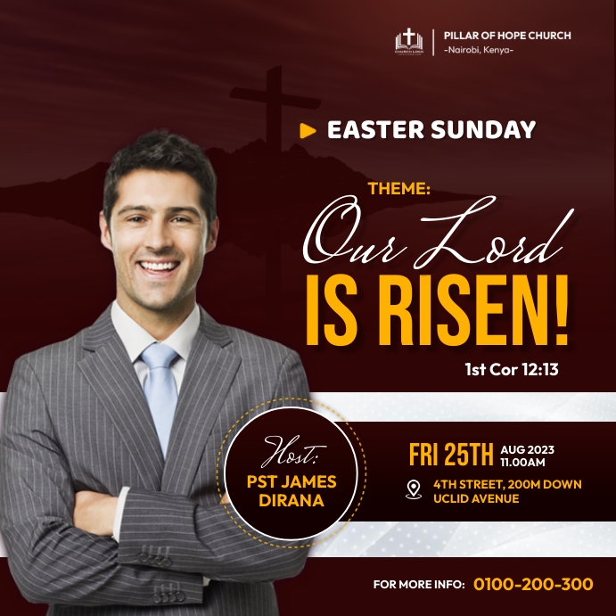 Plantilla de Easter sunday | PosterMyWall