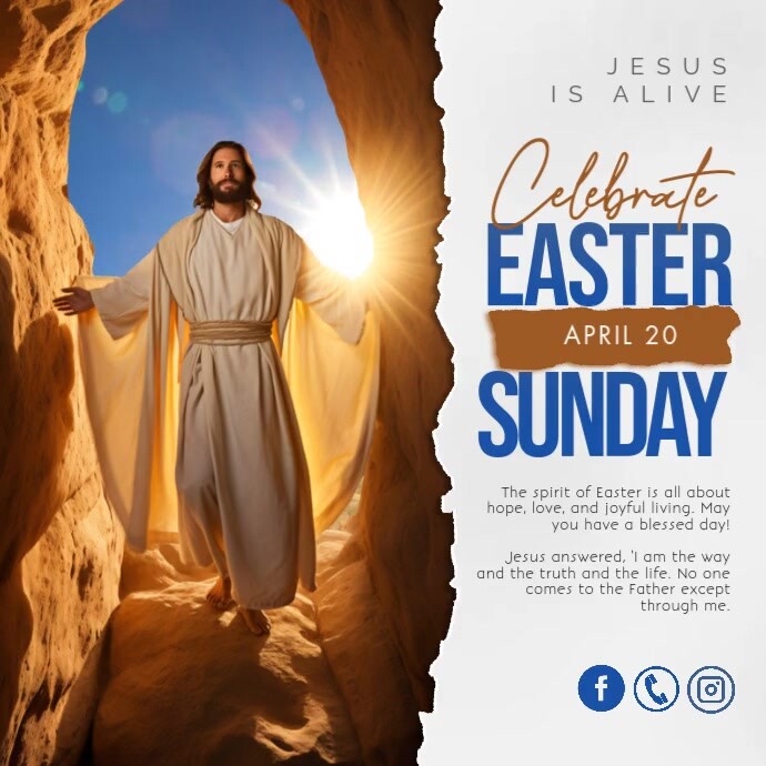 Easter Sunday Template | PosterMyWall