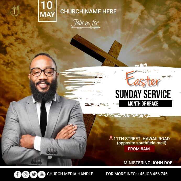 Minggu Paskah Templat | PosterMyWall