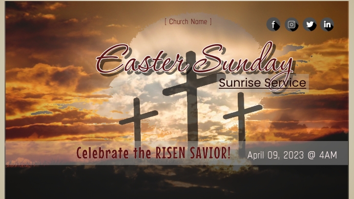 Easter Sunday Template | PosterMyWall