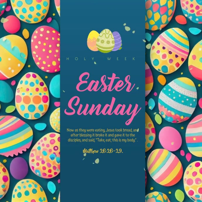 Copy of Easter Sunday | PosterMyWall