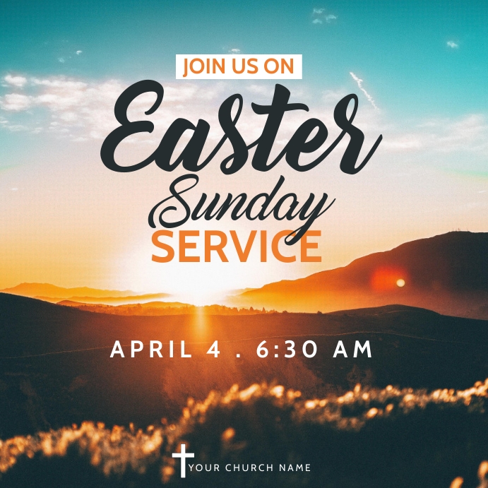 Copy of Easter Sunday | PosterMyWall