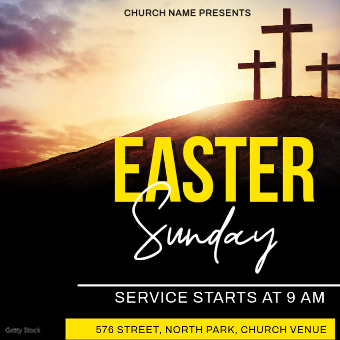 Easter Sunday Template | PosterMyWall