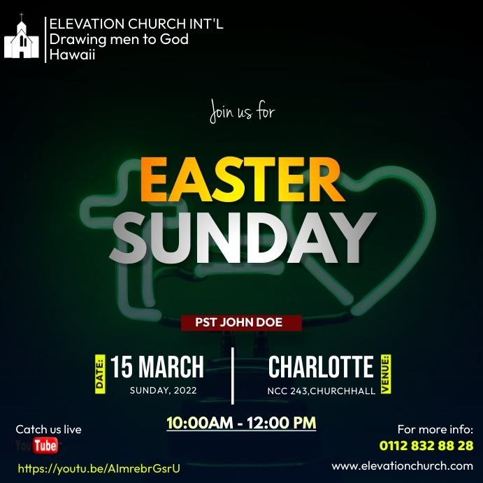 Easter Sunday Template | PosterMyWall