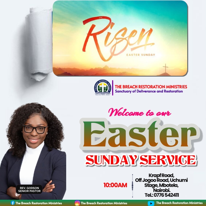 Easter Sunday Template | PosterMyWall