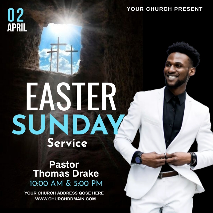 EASTER SUNDAY Template | PosterMyWall