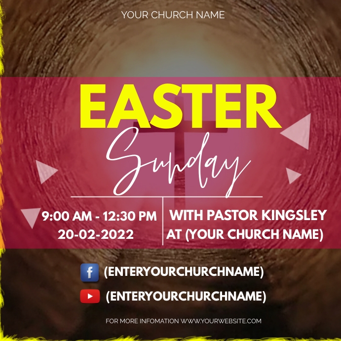 Easter Sunday Template | PosterMyWall