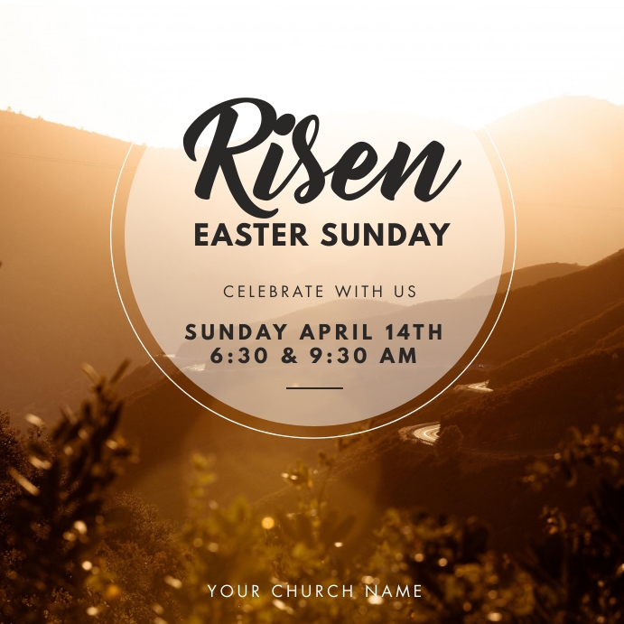 Easter Sunday Template | PosterMyWall