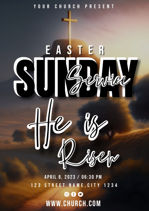 Plantilla de Easter Sunday | PosterMyWall