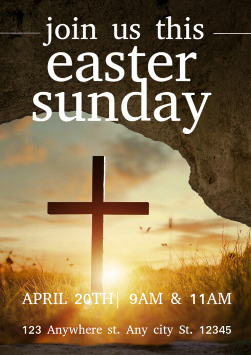 Easter Sunday Template | PosterMyWall