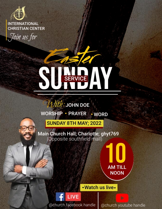 Minggu Paskah Templat | PosterMyWall