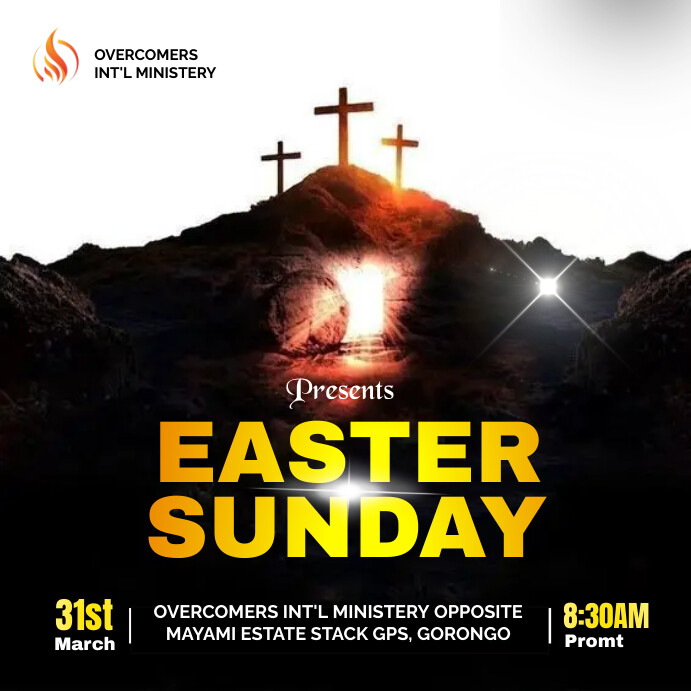 Easter Sunday Template | PosterMyWall