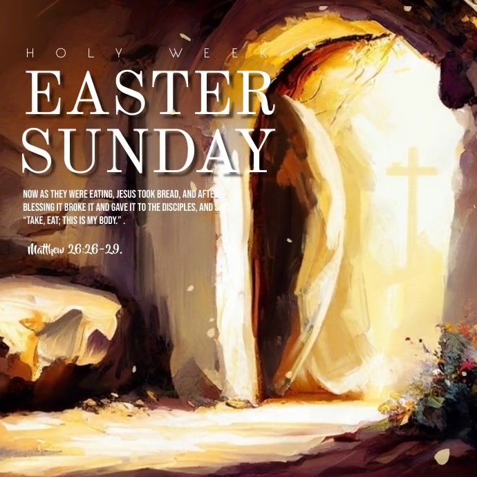 Easter Sunday Template | PosterMyWall