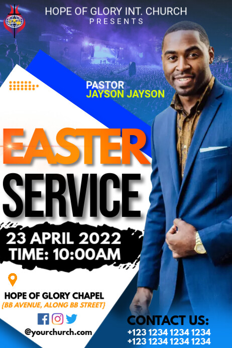 Easter Sunday Template | PosterMyWall