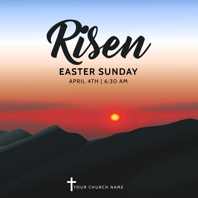 Easter Sunday Template | PosterMyWall