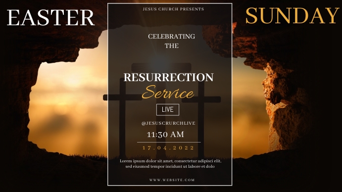 easter Sunday Template | PosterMyWall