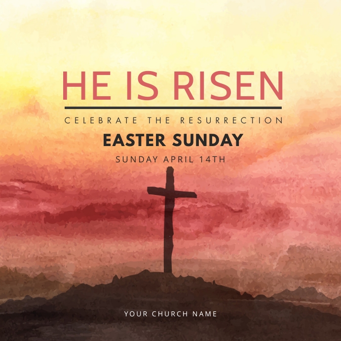 Easter Sunday Template | PosterMyWall