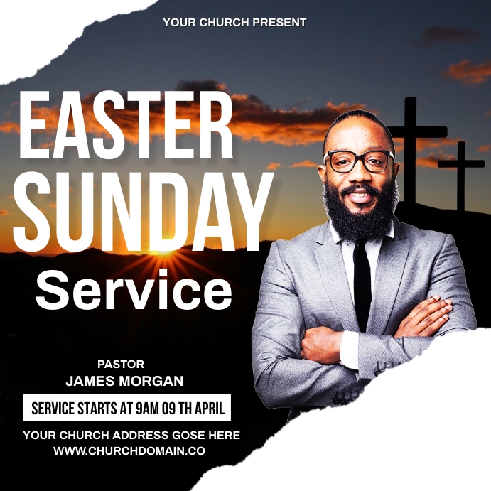 Plantilla de EASTER SUNDAY | PosterMyWall
