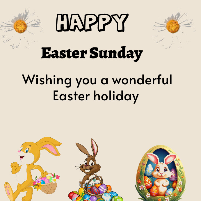 Copy of Easter Sunday | PosterMyWall