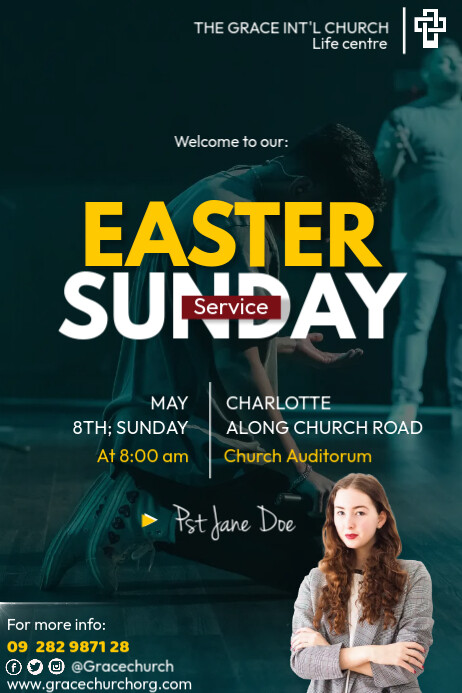 Easter sunday Template | PosterMyWall