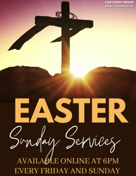 Easter Sunday Template | PosterMyWall