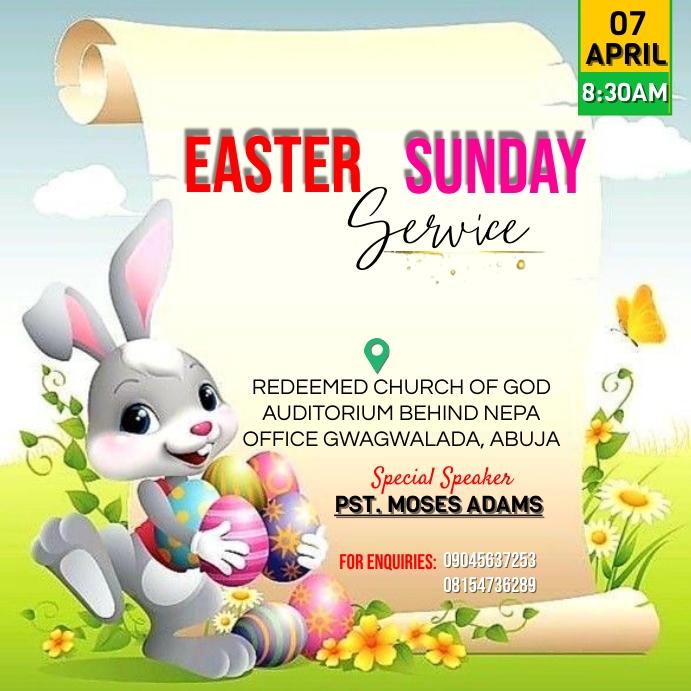 Copy of Easter sunday | PosterMyWall